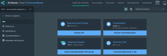 Ibm Bluemix Control Panel 7737